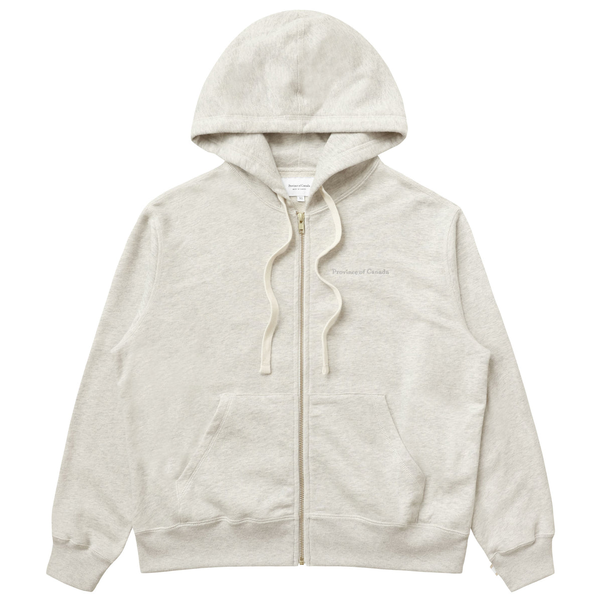 French Terry Zip Hoodie Eggshell - Unisex – Province of Canada