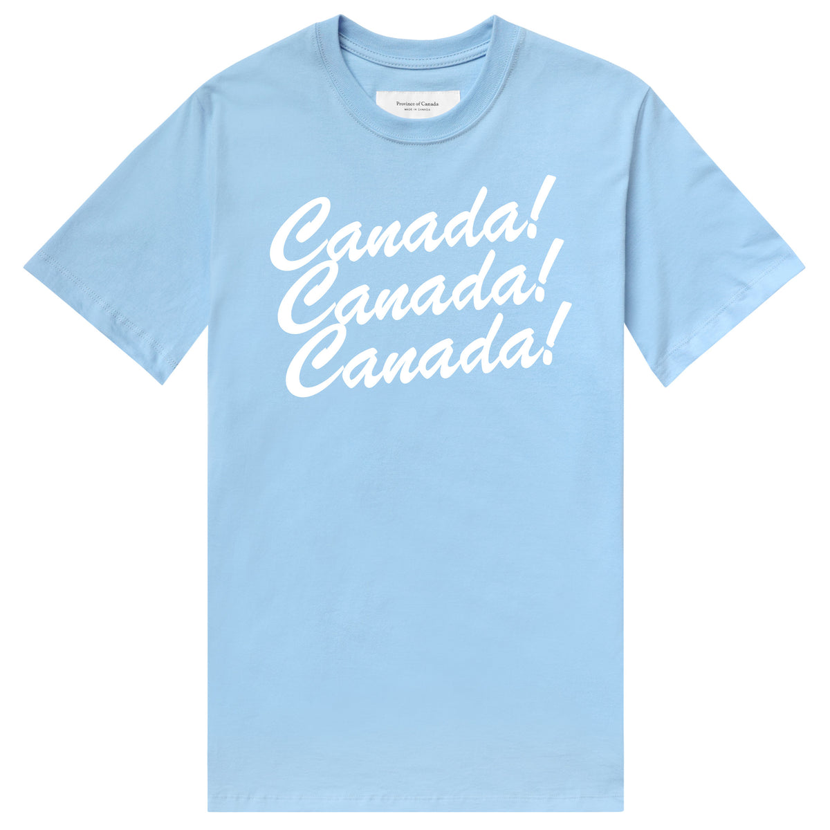 Canada Canada Canada Tee Sky Blue - Unisex - Province of Canada - Made ...
