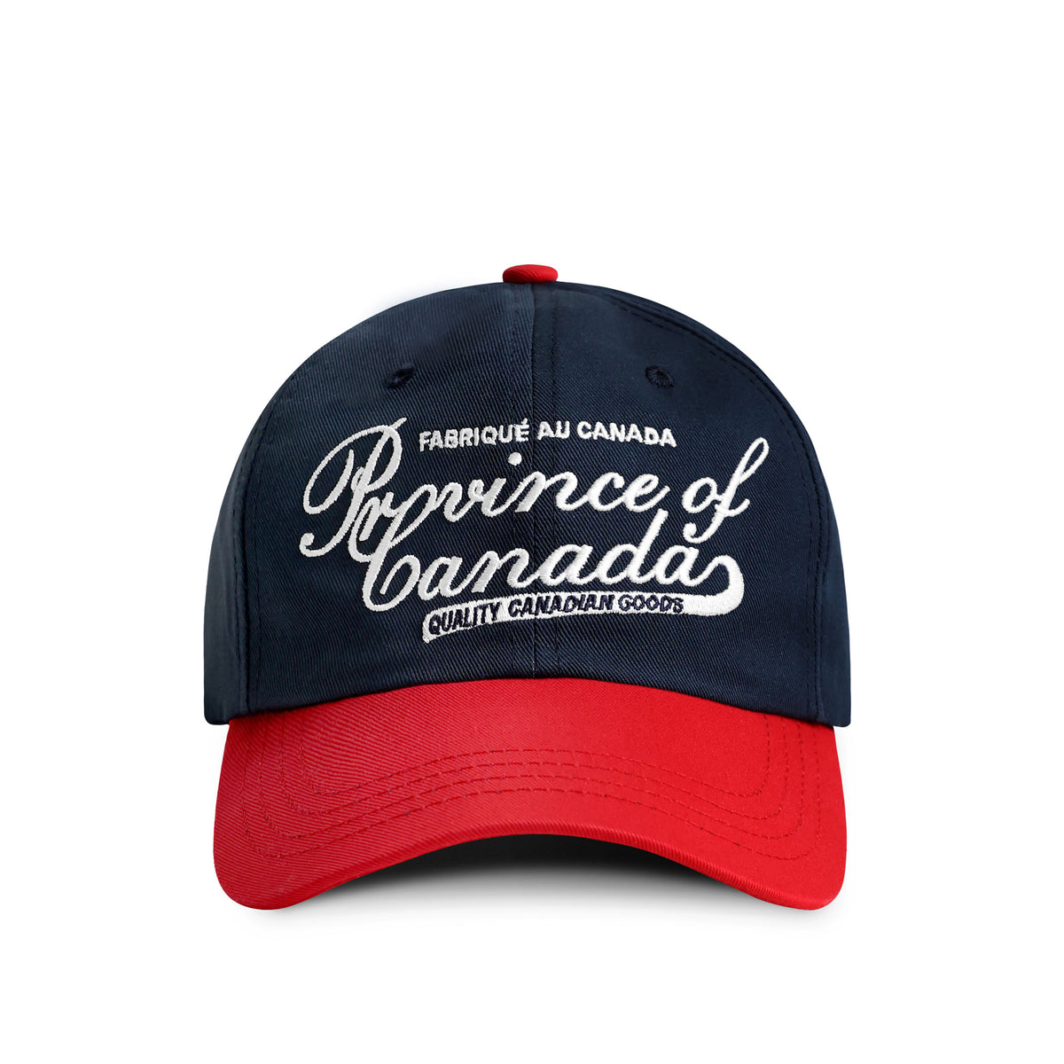Script Logo Baseball Hat Navy Red – Province of Canada