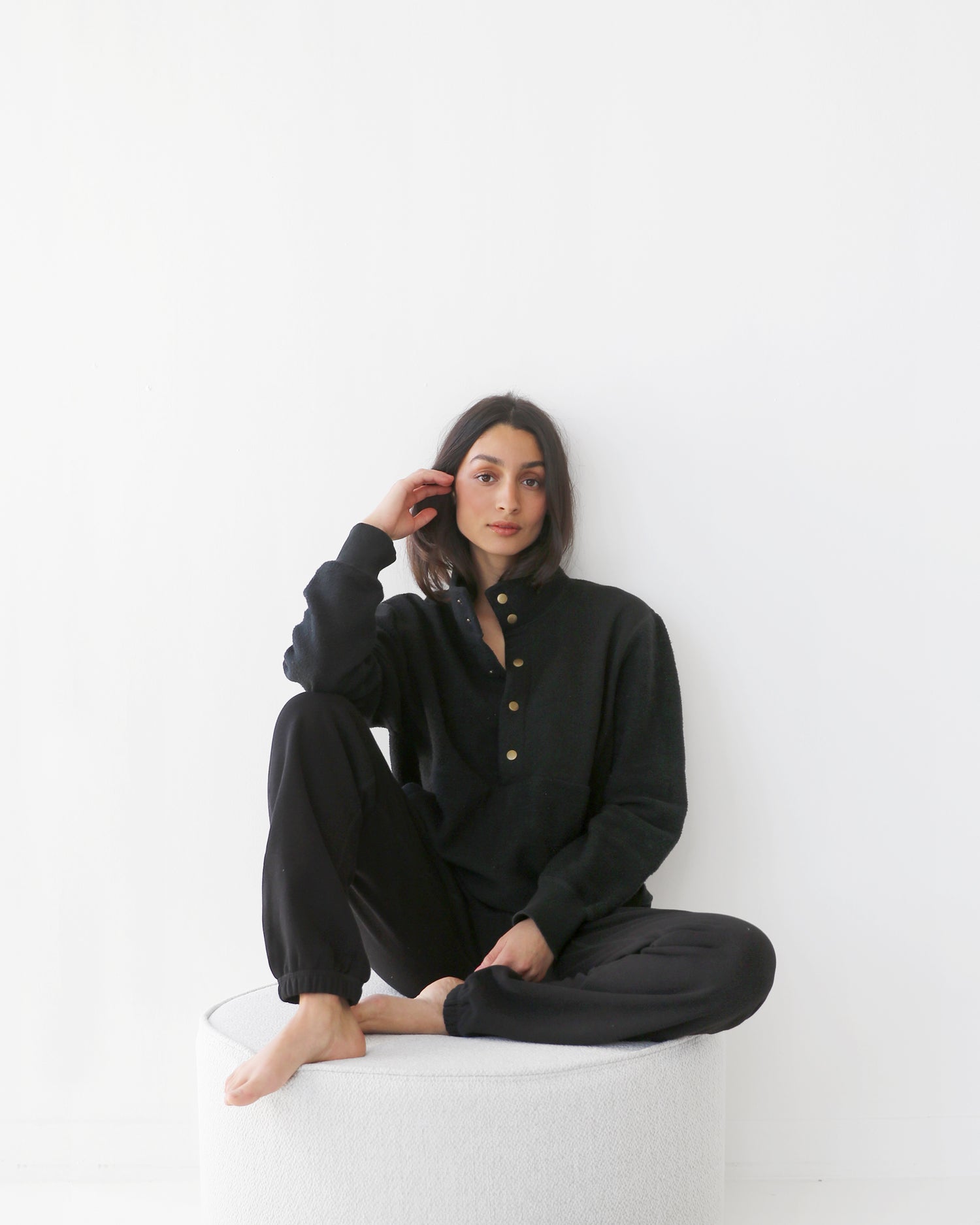 Reverse Fleece Pullover Black - Unisex - Made in Canada - Province of ...